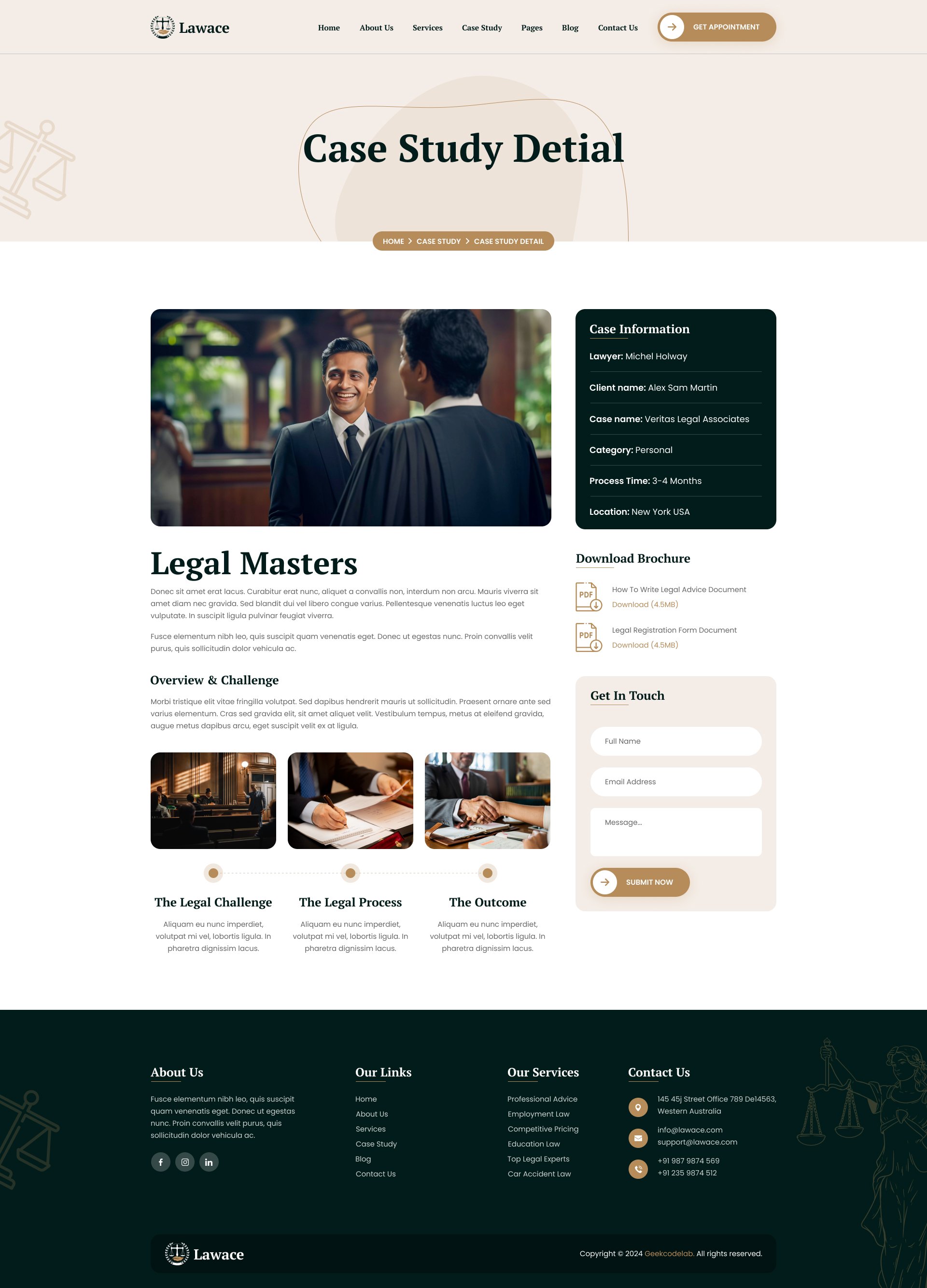 Lawace - Attorney & Lawyers HTML Template by GeekCodeLab | ThemeForest
