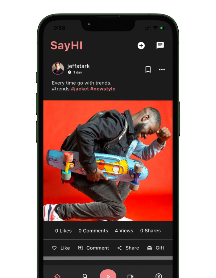 SayHi Social- (Timeline, chat, Live,Instagram,Reels,Facebook,Twitter ...
