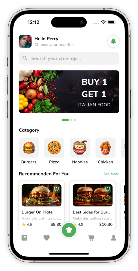 Food Ordering App Template in Flutter | Food Delivery App | 2 Apps ...