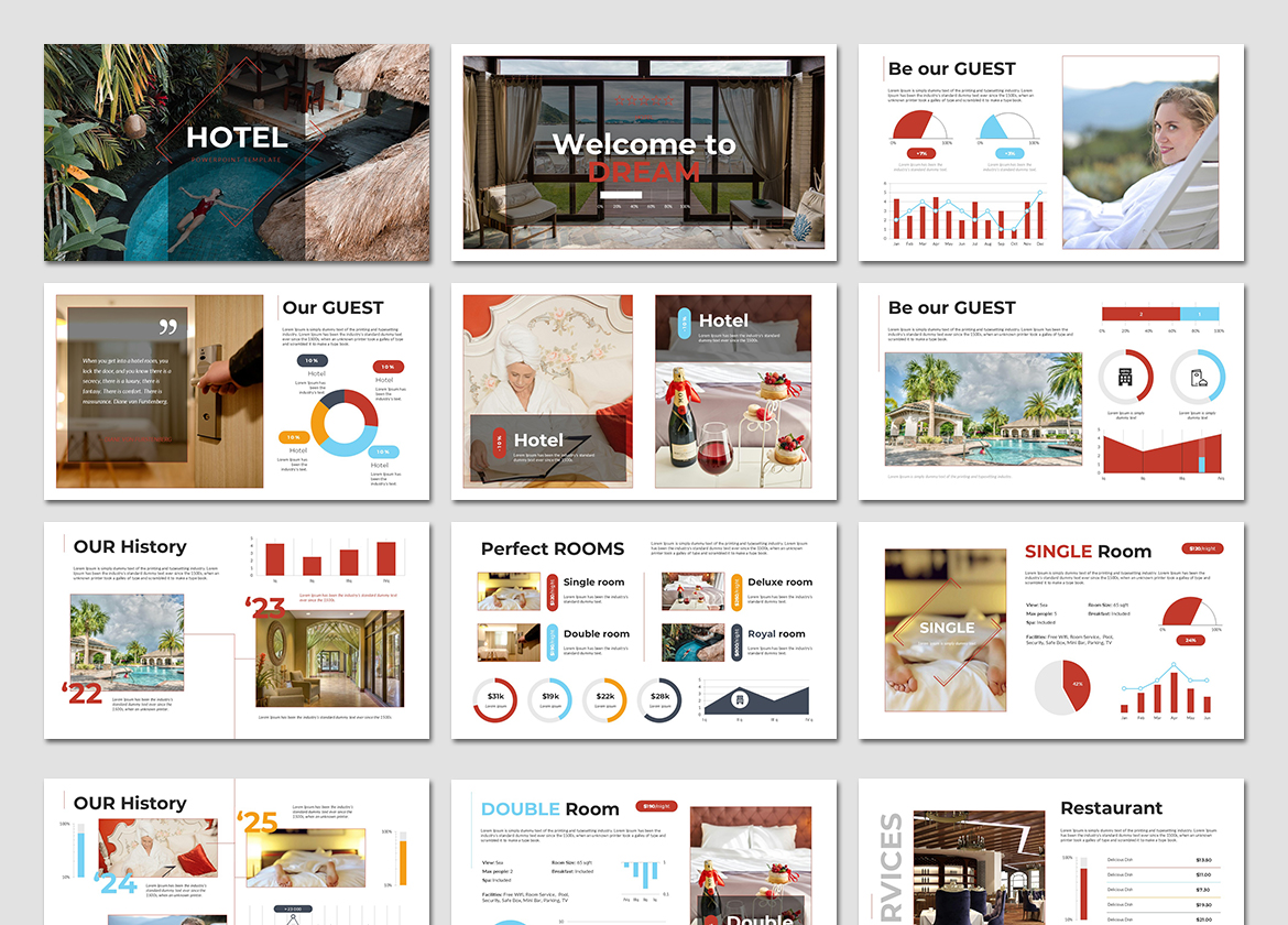 Hotel PowerPoint Presentation Template, Presentation Templates ...