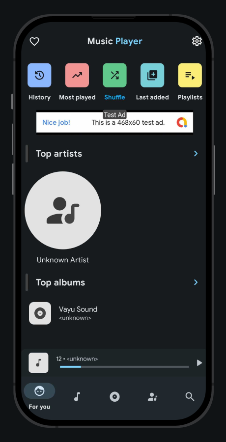 Rexo Music Player | Oflline Music Player App | Admob Ads by VocsyInfotech