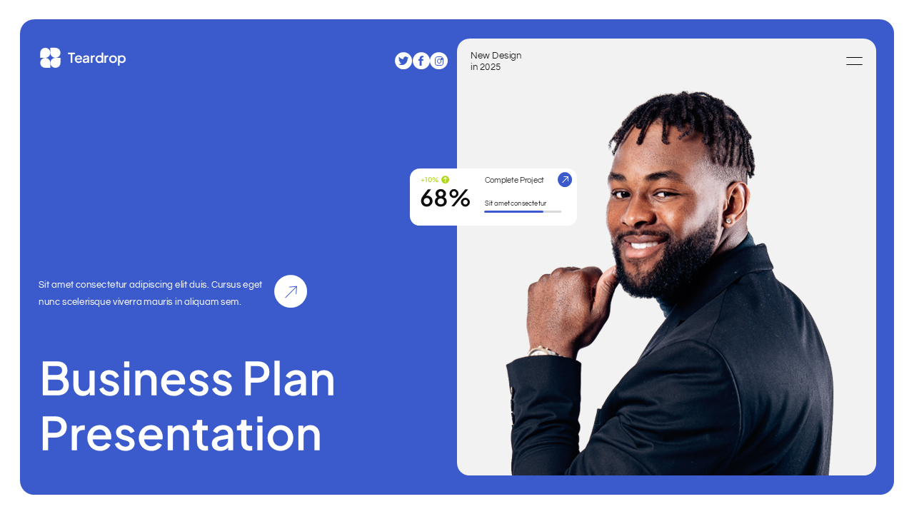 Teardrop - Business Powerpoint Presentation, Presentation Templates