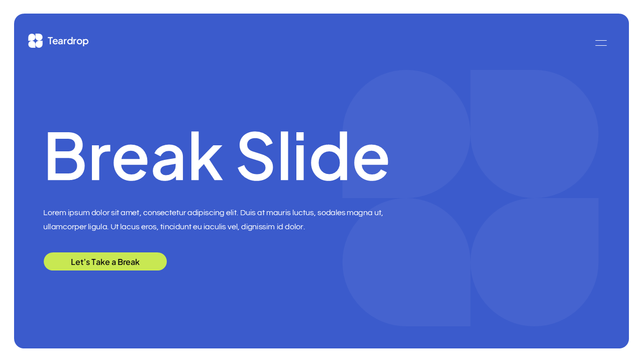 Teardrop - Business Powerpoint Presentation, Presentation Templates