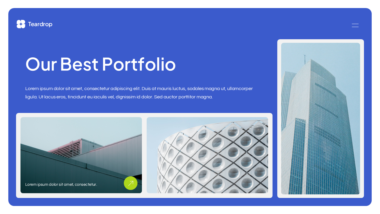 Teardrop - Business Powerpoint Presentation, Presentation Templates