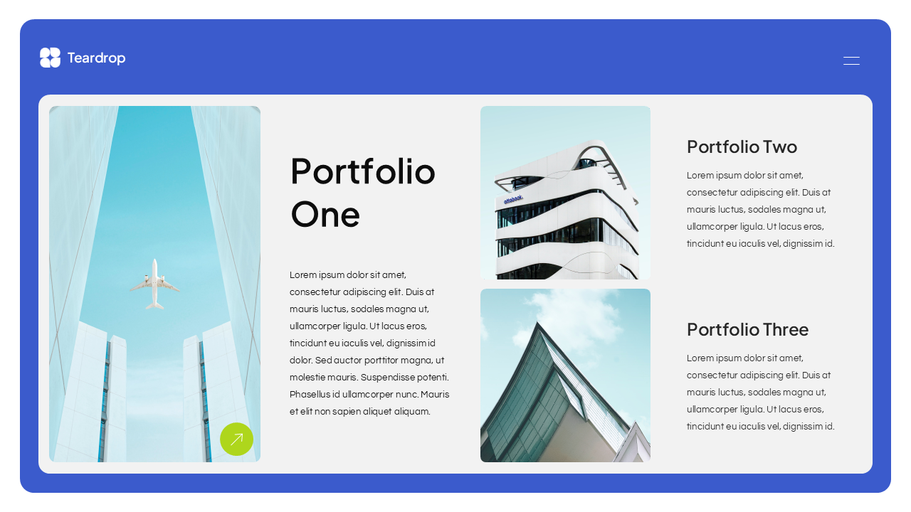 Teardrop - Business Powerpoint Presentation, Presentation Templates
