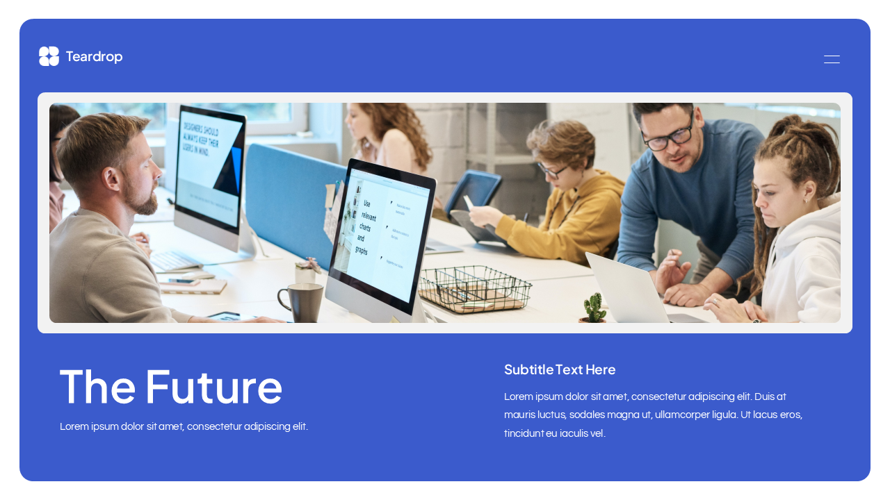 Teardrop - Business Powerpoint Presentation, Presentation Templates