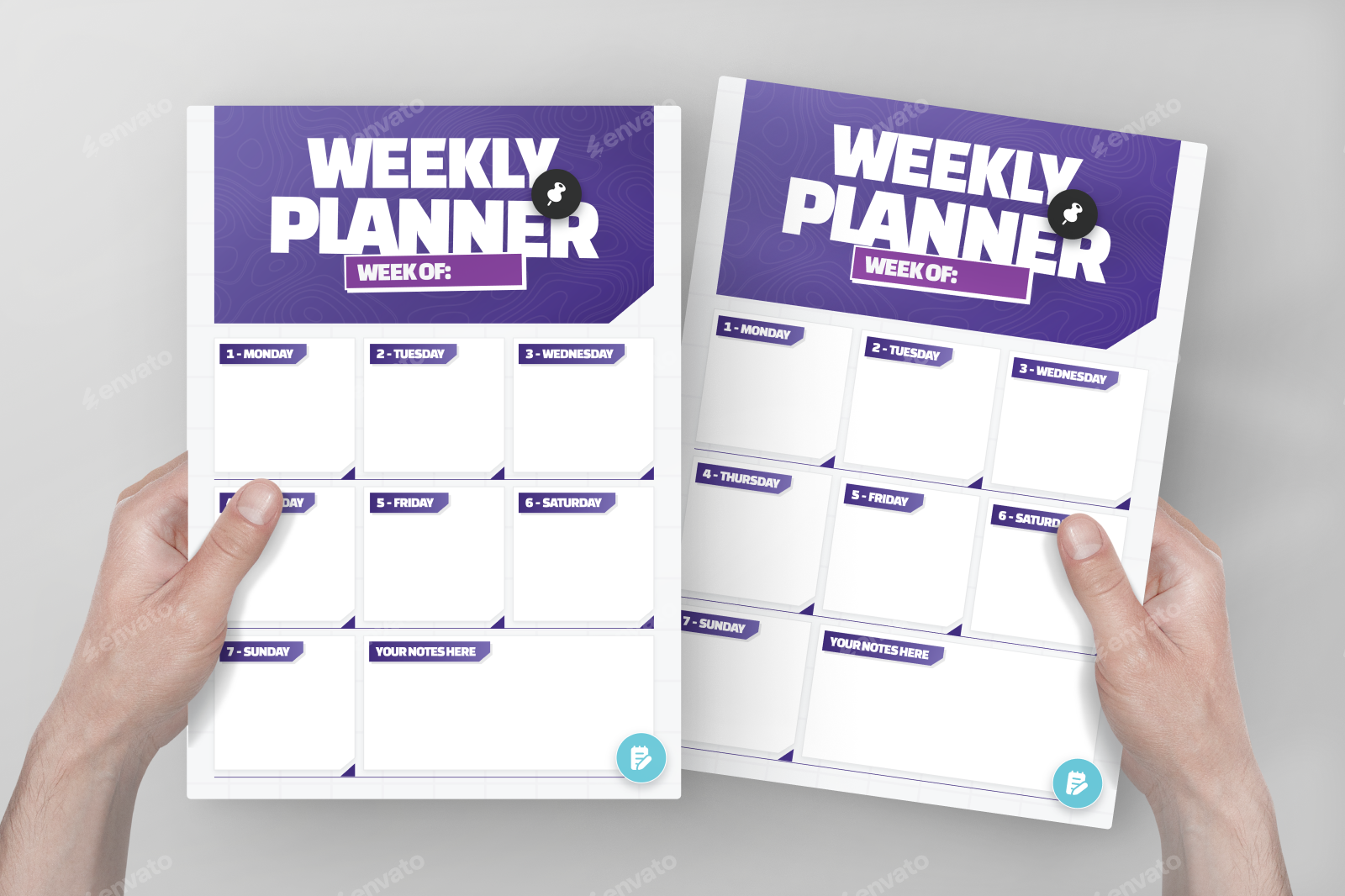 Plain Weekly Planner, Print Templates | GraphicRiver