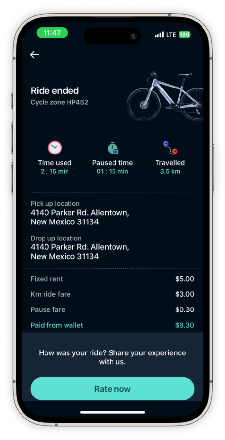 Bicycle Rental App Template in iOS Swift | CycleZone | Multi Language ...