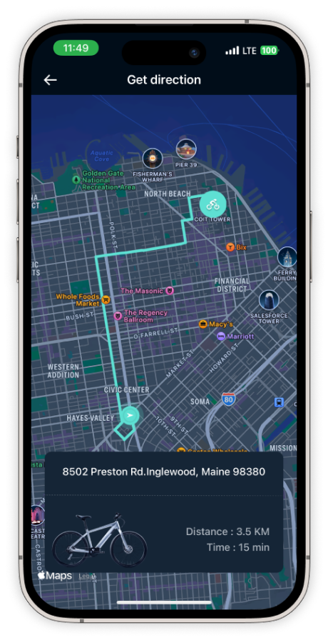 Bicycle Rental App Template in iOS Swift | CycleZone | Multi Language ...