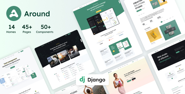 Around - Django Multipurpose Landing Template by Stackbros | ThemeForest
