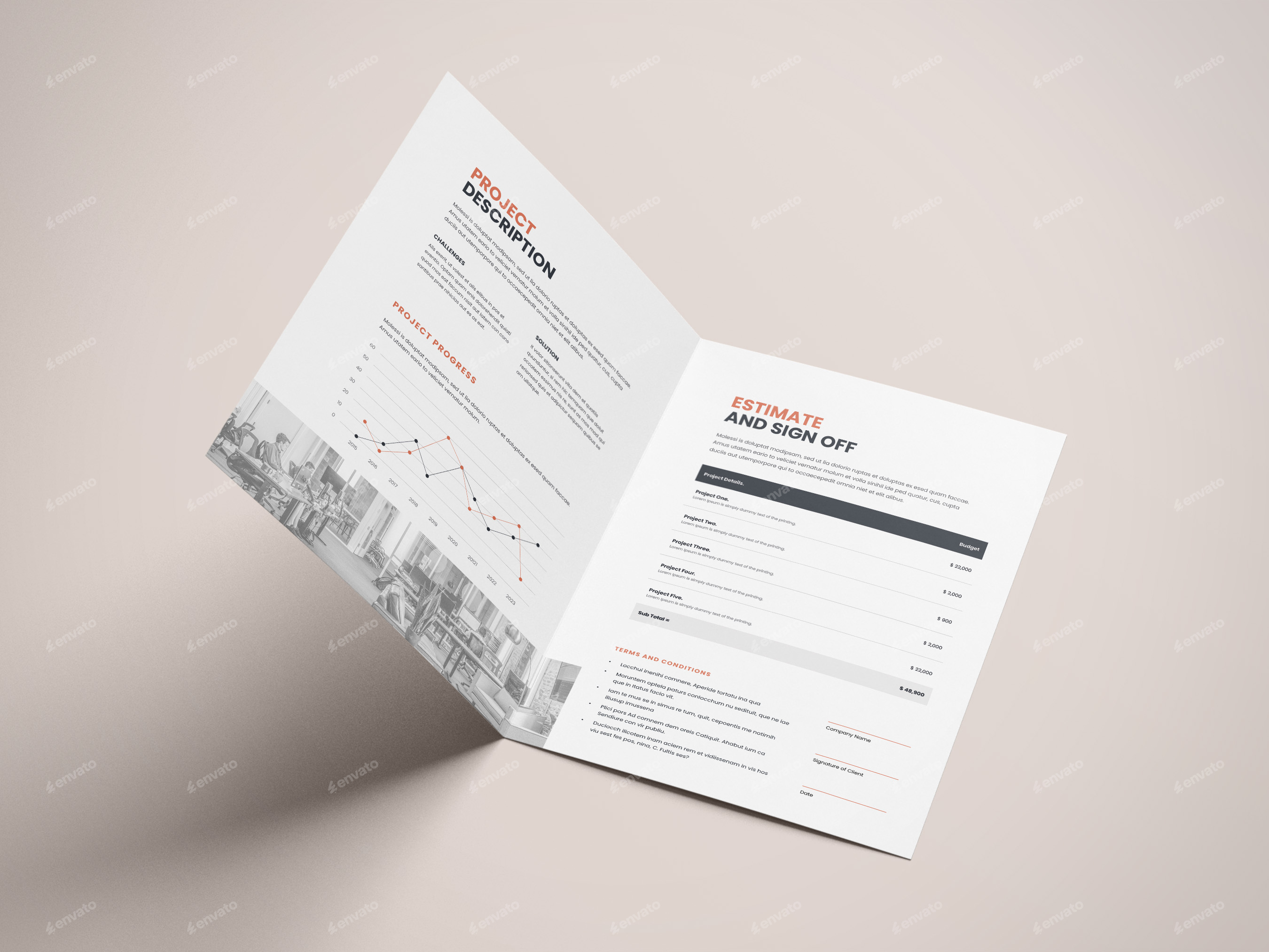 Canva Business Proposal Template, Print Templates | GraphicRiver