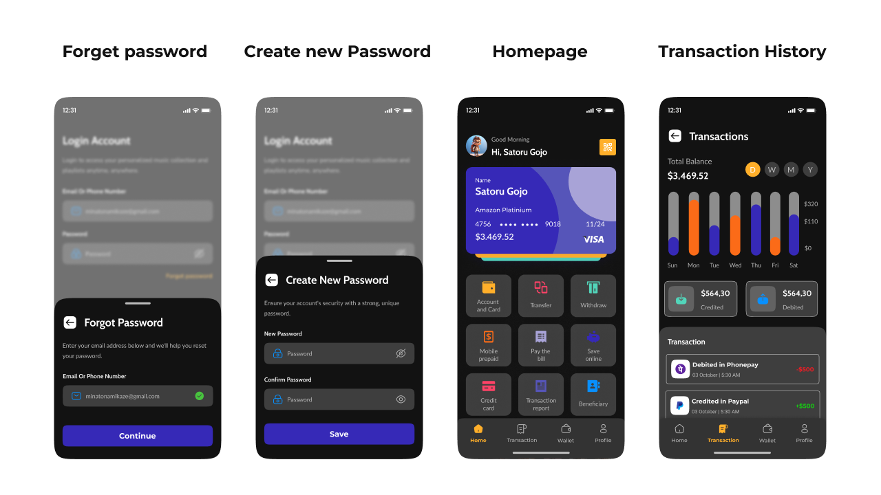 BG Finance - Banking React Native Expo App | Free Figma | iOS | Android ...