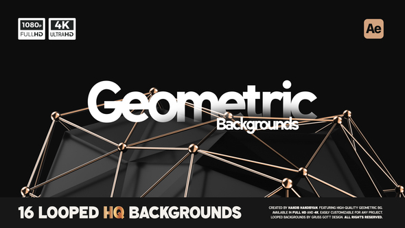 Geometric Backgrounds, After Effects Project Files | VideoHive