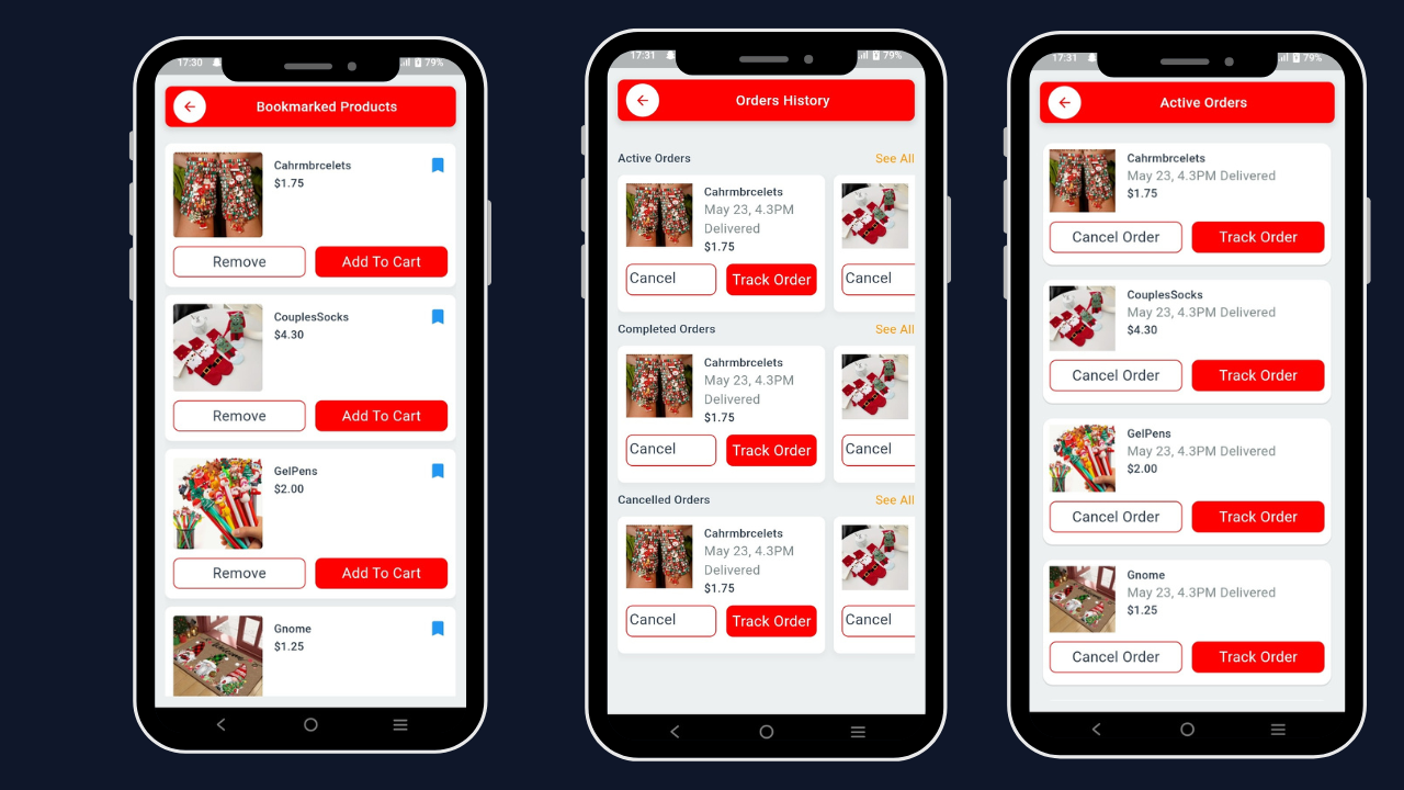 Flutter eCommerce UI Kit - Flutter Christmas Store App - Christmas Gift ...
