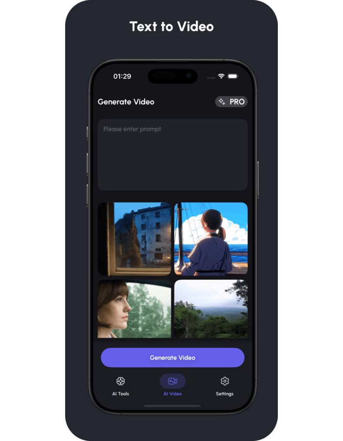 VideoAI IOS RunwayML AI Video Generate Mobile App SwiftUI IOS by murat318ozturk
