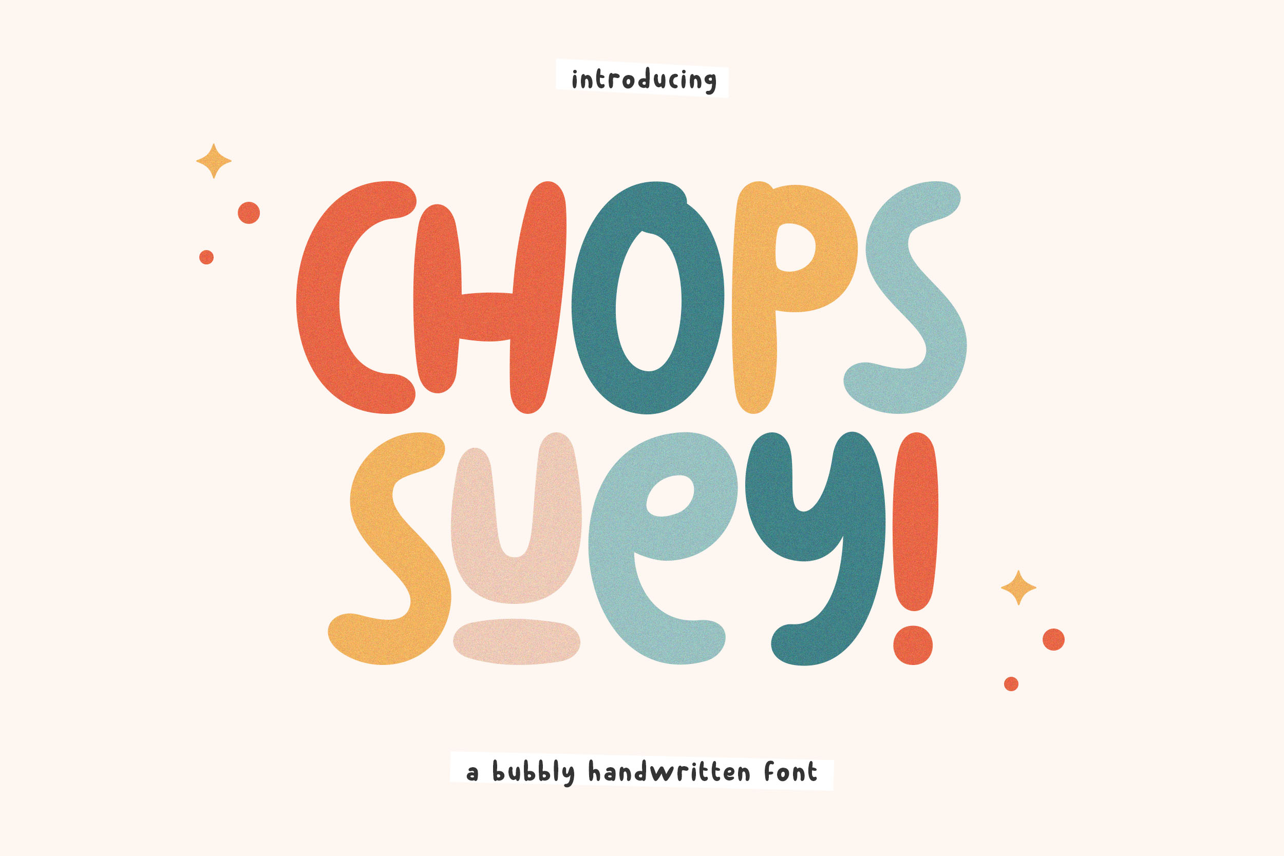 Chops Suey - Bubbly Handwritten Font, Fonts | GraphicRiver