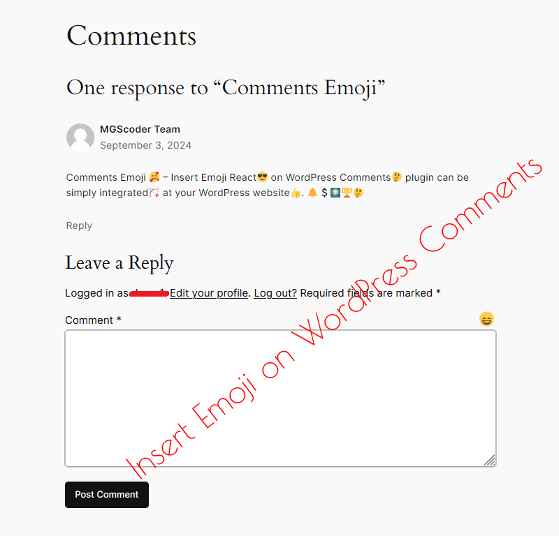 Comments Emoji Insert Emoji React On Ments And Bbpress Forum By Mgscoder