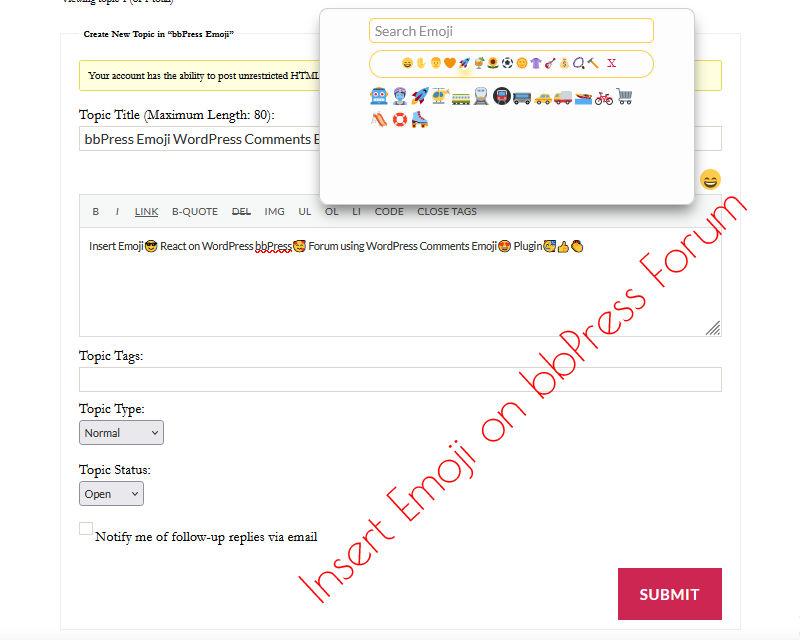 Comments Emoji - Insert Emoji React on WordPress Comments and bbPress ...