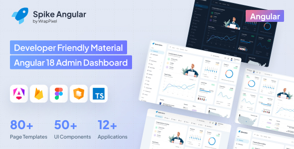 Spike - Angular 18 Admin Dashboard Template by wrappixel | ThemeForest