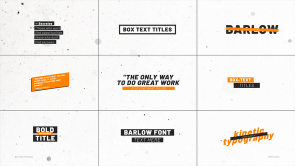 Box Titles 2.0 | After Effects, After Effects Project Files | VideoHive