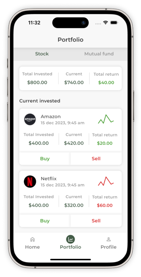 Stock & Mutual Fund Investment App Template in Flutter | Smart Invest ...