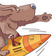 Rocket Dog, Vectors | GraphicRiver