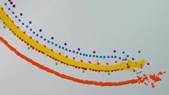 Top View The Color Drops On The White Background by thaisign | VideoHive