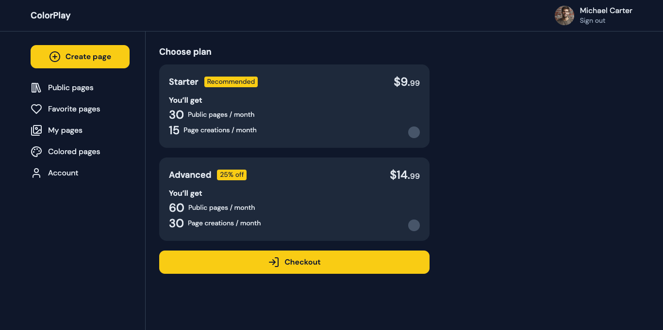 ColorPlay - AI SaaS Coloring Book Web App by aisaasfarm | CodeCanyon