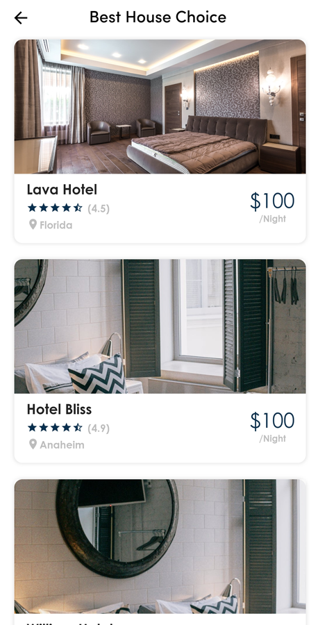 Flux Hotel Booking hotel full application in Flutter 3.0 by JeffDevelopers