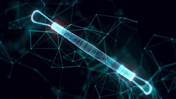 Carving Tool Hologram Close Up Hd, Motion Graphics | VideoHive