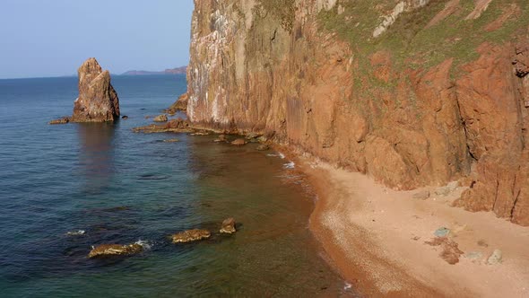 Two Sea Stacks in the Sea, Stock Footage | VideoHive
