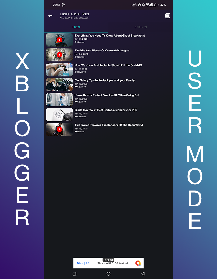 XBlogger v1.0 - Comprehensive News App with Article & Video Features by mgabitstudio