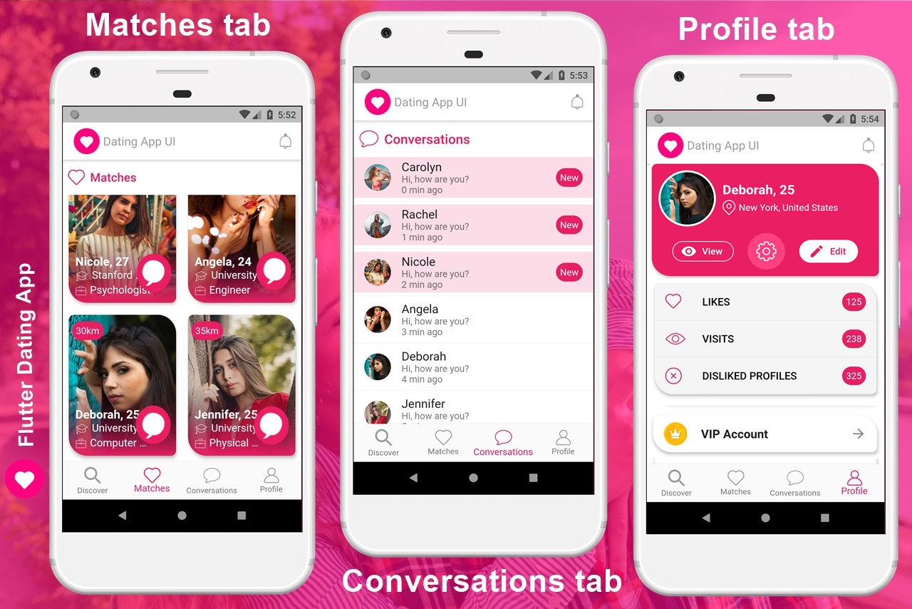 Flutter Complete Dating App for Android & iOS with Admin Panel by AmericoBila
