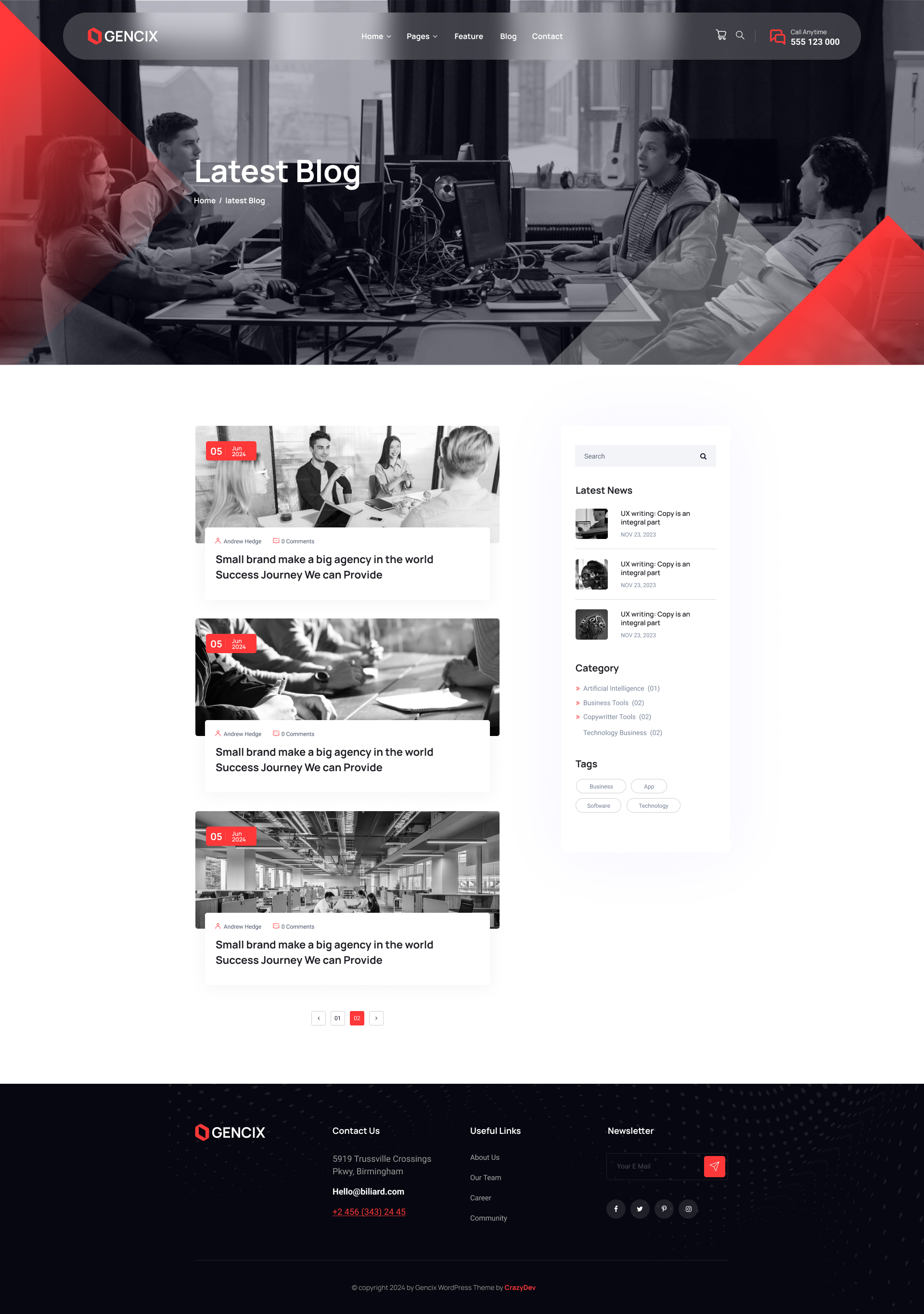 Gencix - Design & Development Agency Figma Template by crazy_dev | ThemeForest