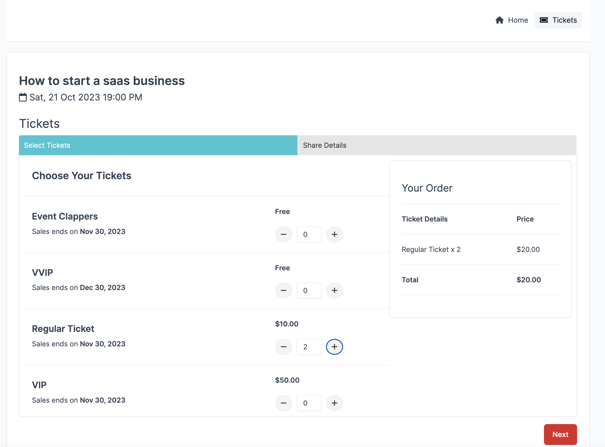 Event Management and Ticket Booking Module for Perfex by flexibyte88