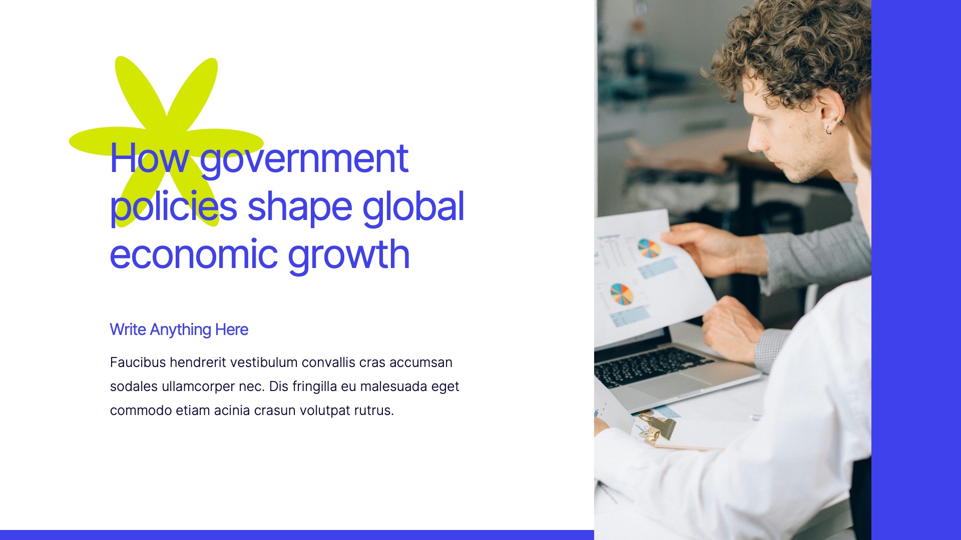 Conference Economic Google Slides Template, Presentation Templates