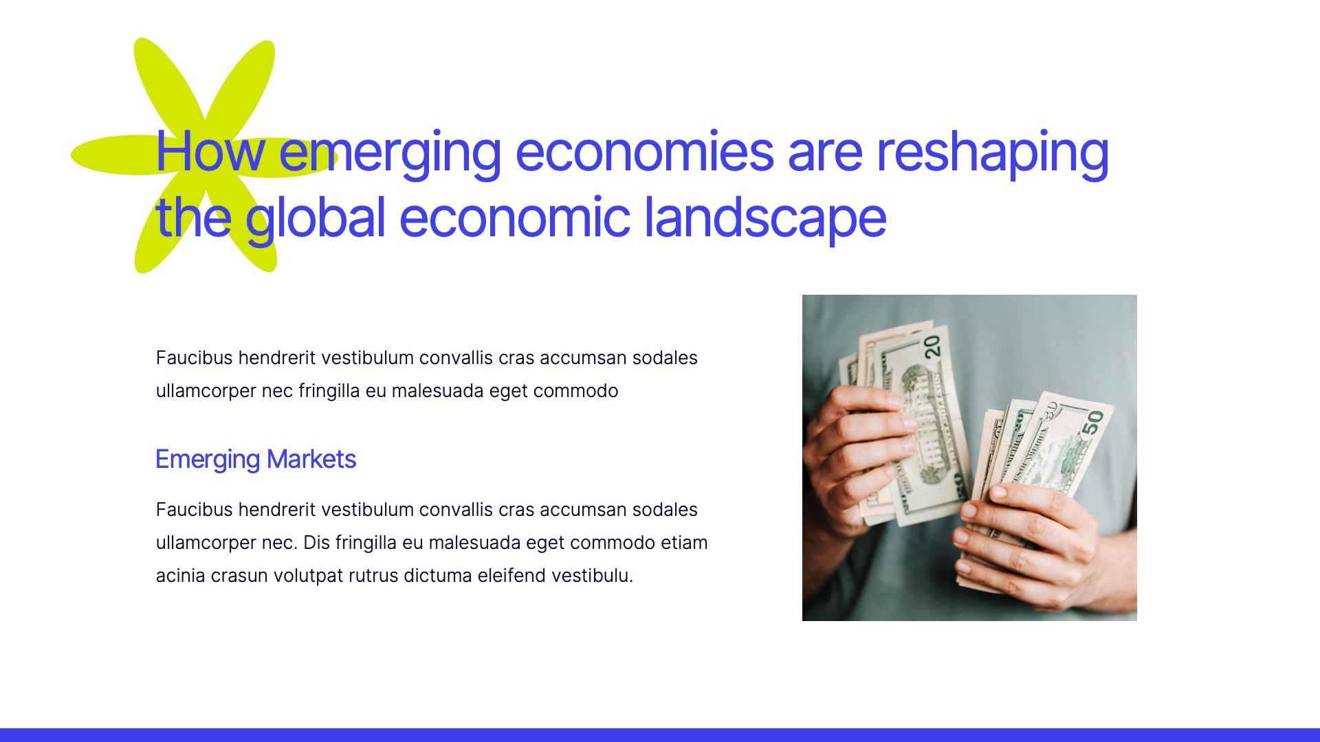 Conference Economic Google Slides Template, Presentation Templates
