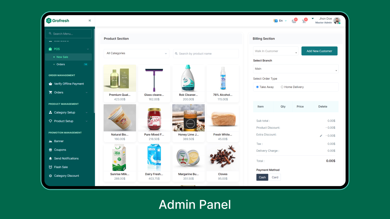 GroFresh - (Grocery, Pharmacy, eCommerce, Store) App and Web with ...