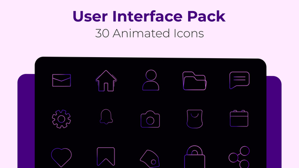 UI Animated Icons pack, After Effects Project Files | VideoHive