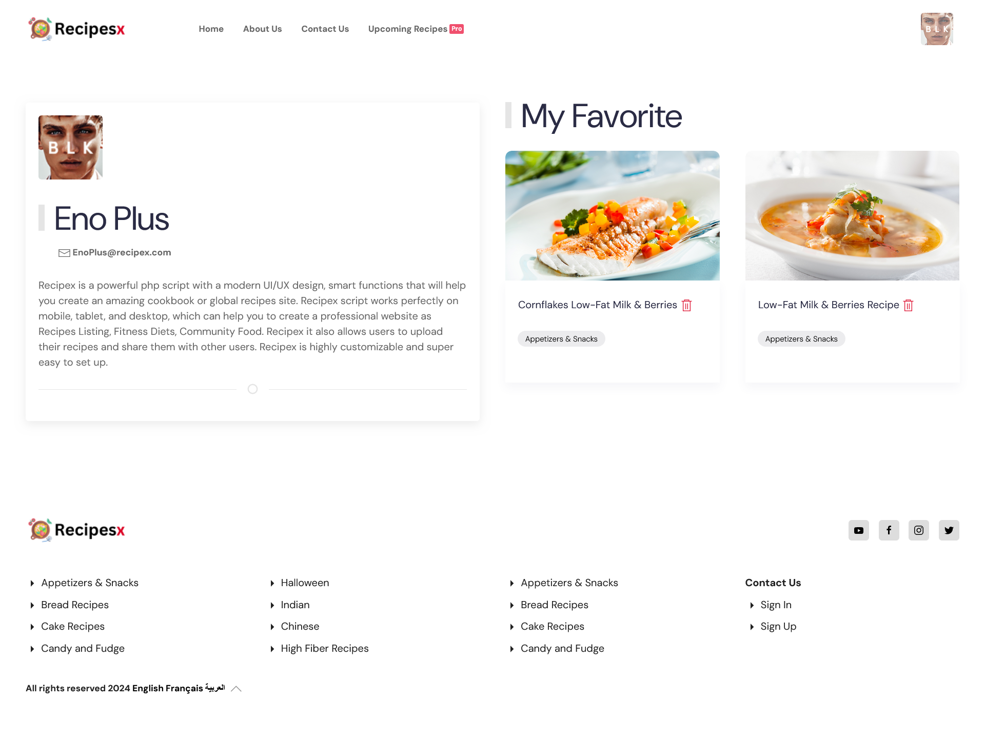 recipex - food and recipe blogs script Template by Gorella | CodeCanyon