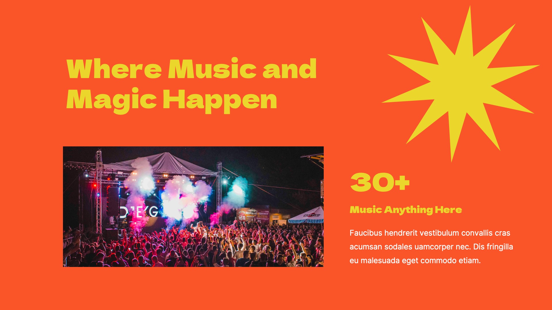 Festival Music Google Slides Template, Presentation Templates ...