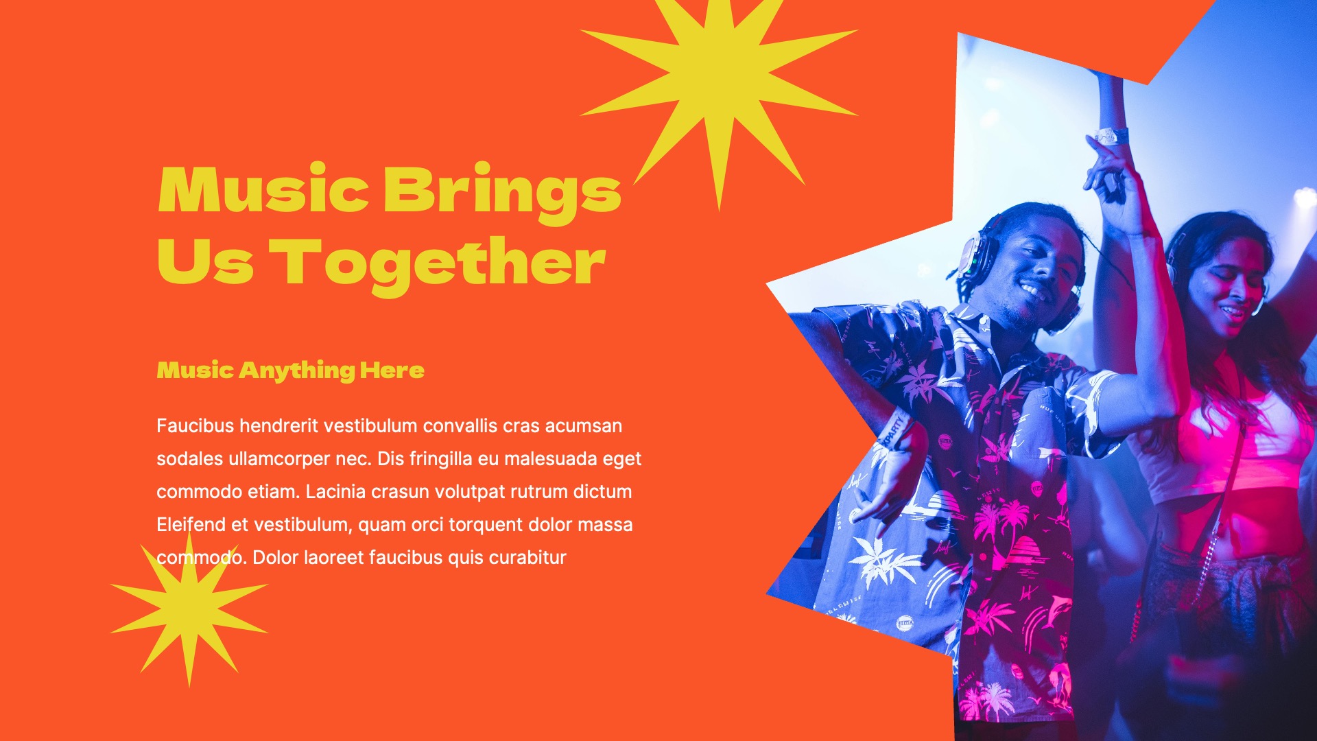 Festival Music Google Slides Template, Presentation Templates ...