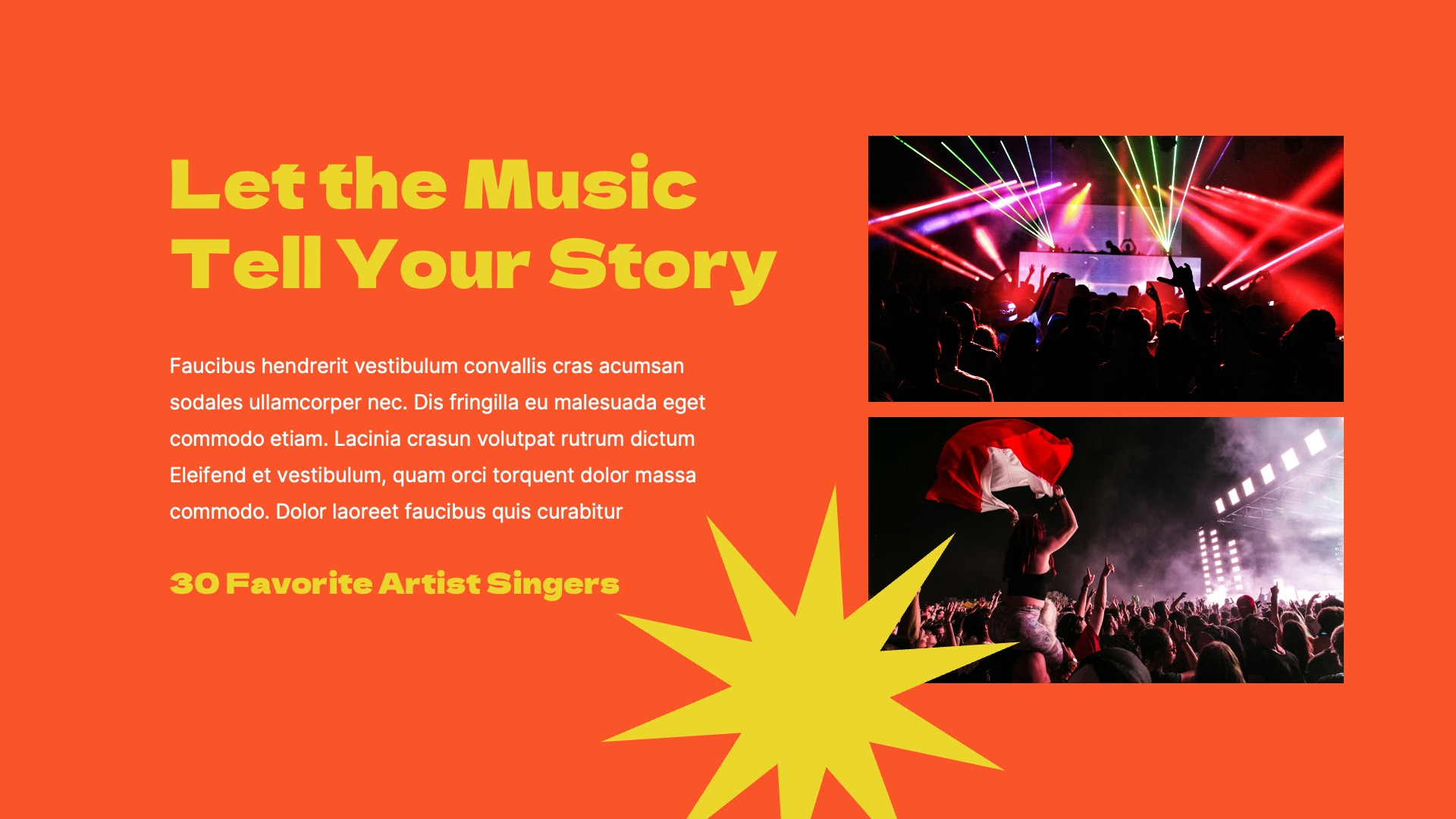 Festival Music Google Slides Template, Presentation Templates ...
