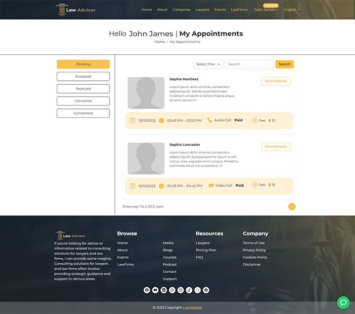 LawAdvisor - Seamless Tele-Advisory Platform & Virtual Legal Services ...