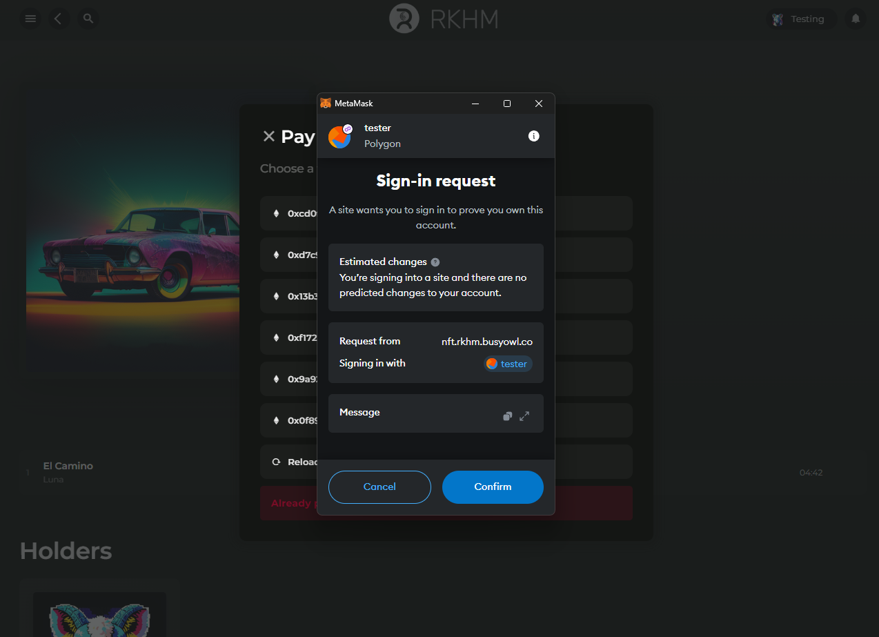 NFT Plugin for RKHM by busyowl | CodeCanyon