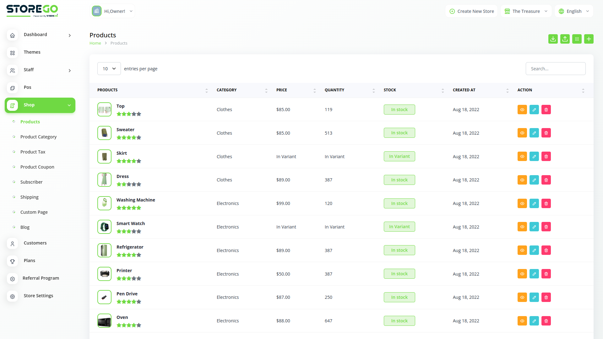 StoreGo SaaS - Online Store Builder by WorkDo | CodeCanyon