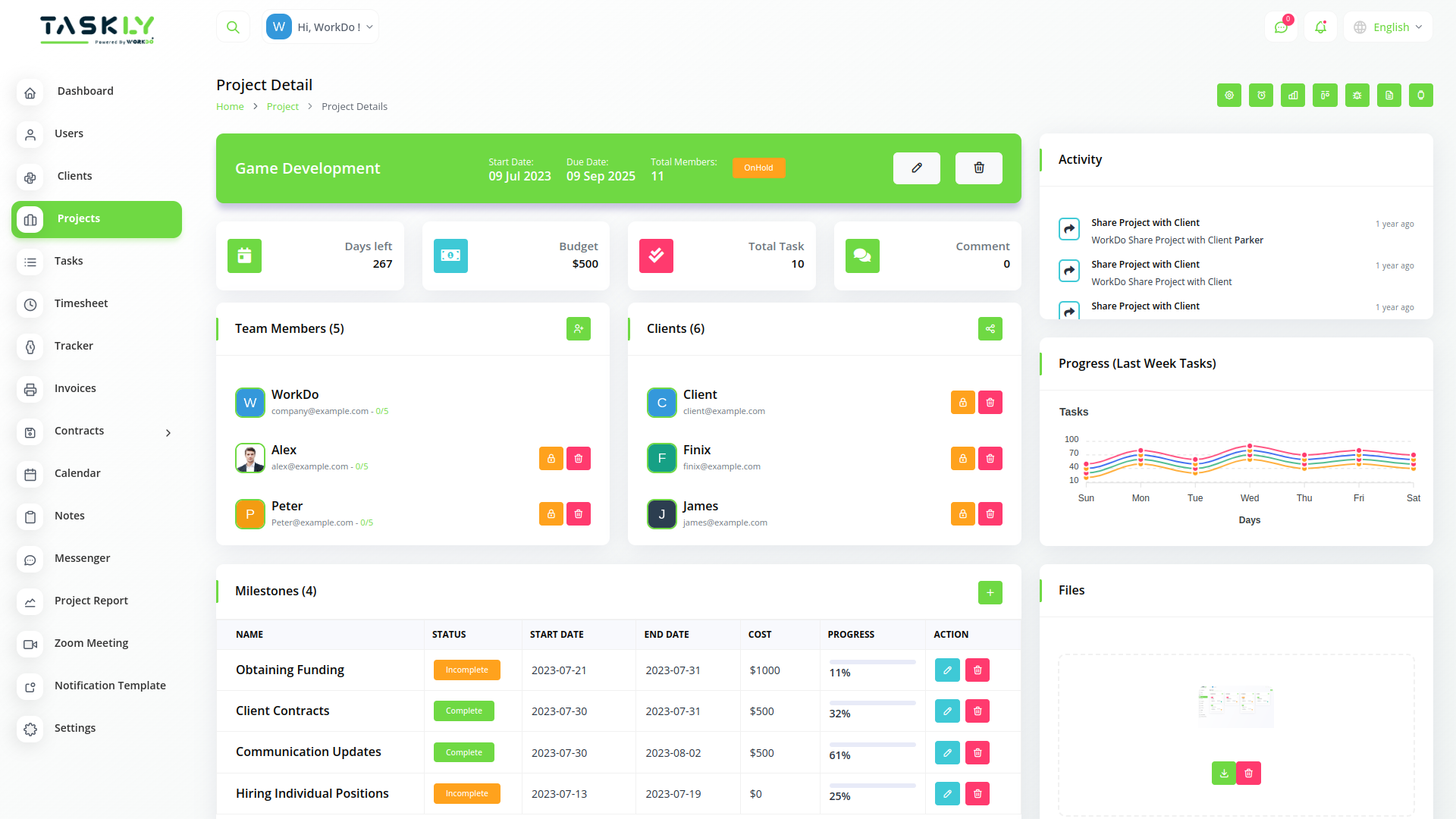 TASKLY – Project Management Tool by WorkDo | CodeCanyon