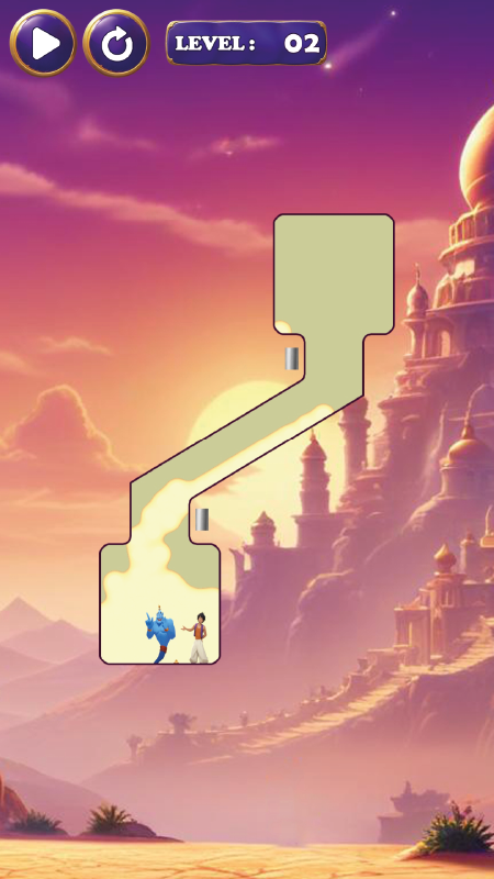 Pull The Key Rescue Aladin - HTML5 Construct3 Game by Pixel_Coderz