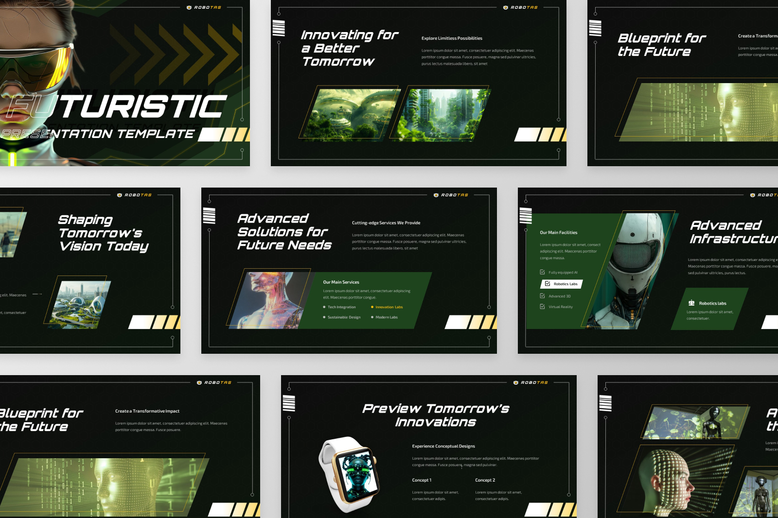 Futuristic PowerPoint Template, Presentation Templates | GraphicRiver