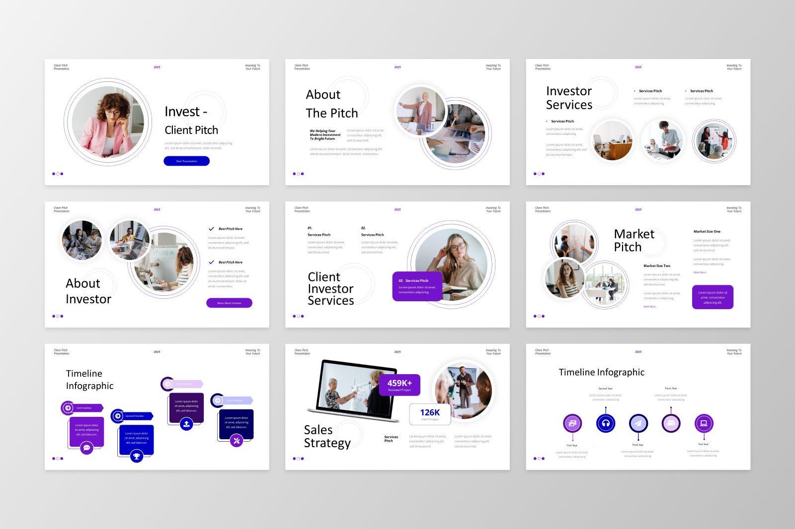 Invest Pitch - Client Pitch PowerPoint Template, Presentation Templates